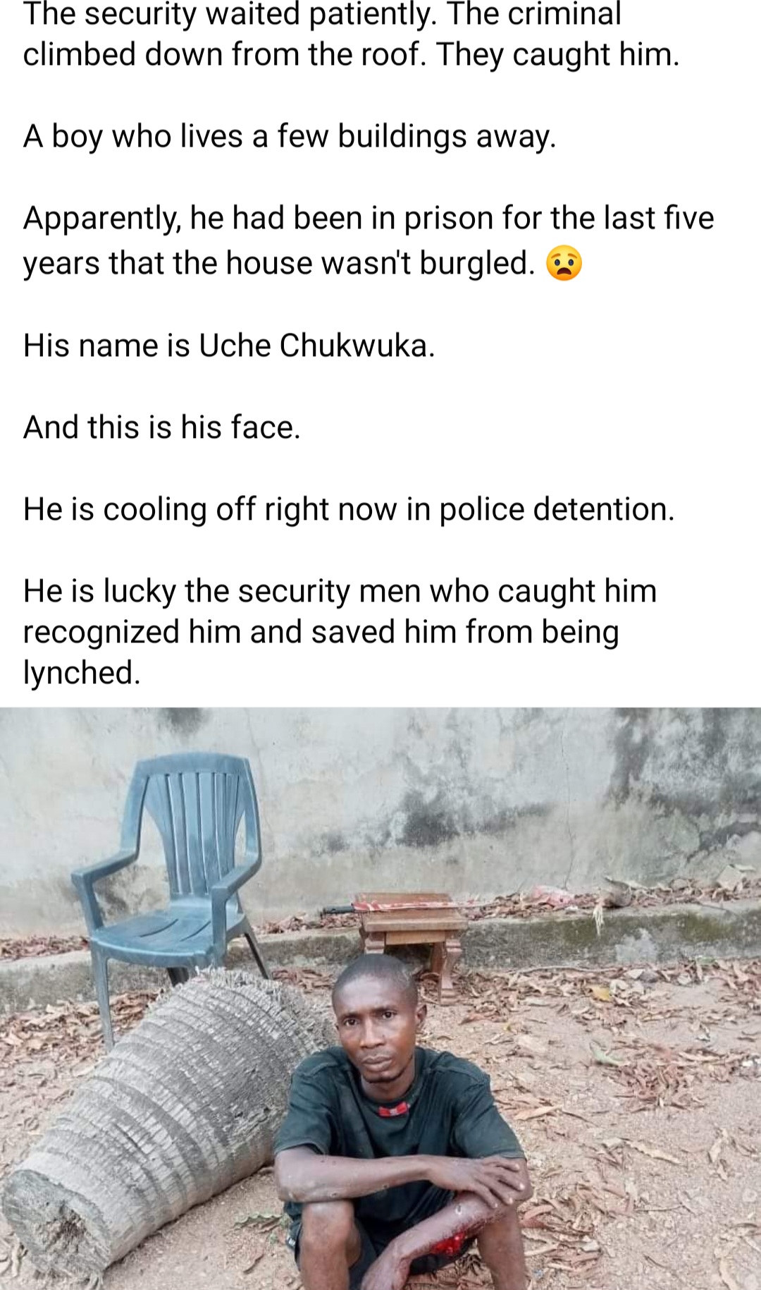 Serial Thief Caught Burgling House Shortly After Being Released From Jail (Photo)